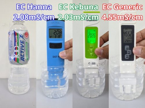 Cara Menguji EC Meter Menggunakan 100 Plus Active - Kebuna Putrajaya